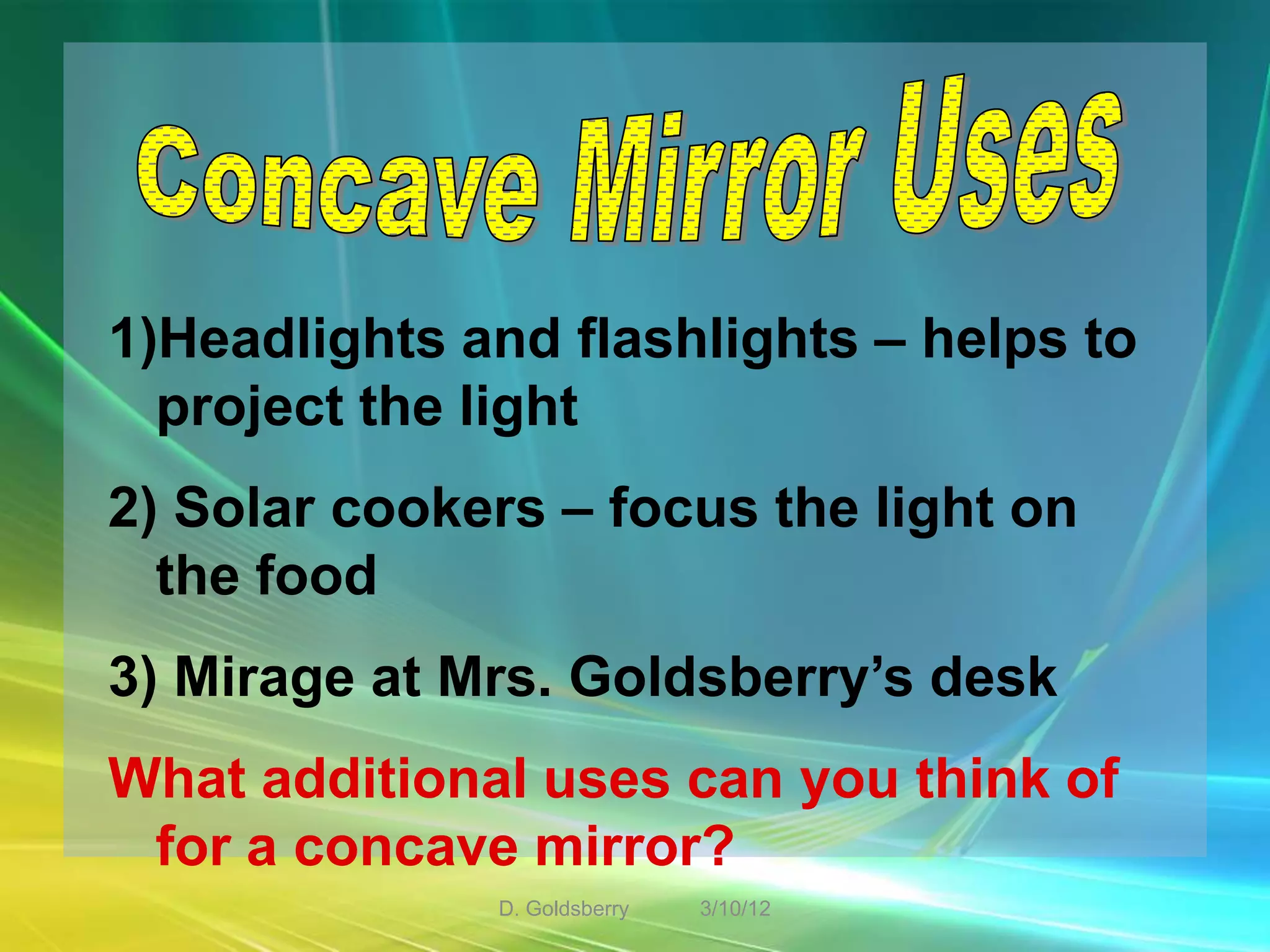 Lesson 14 mirrors & lenses part ii | PPT