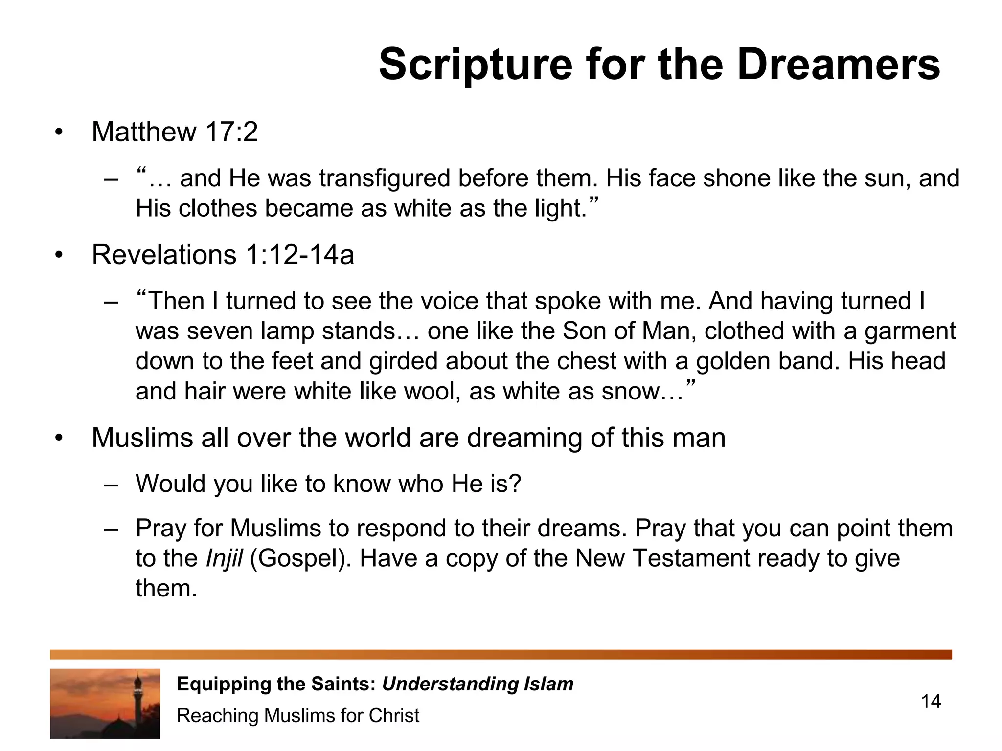 Lesson 14 Reaching Muslims for Christ | PPTX