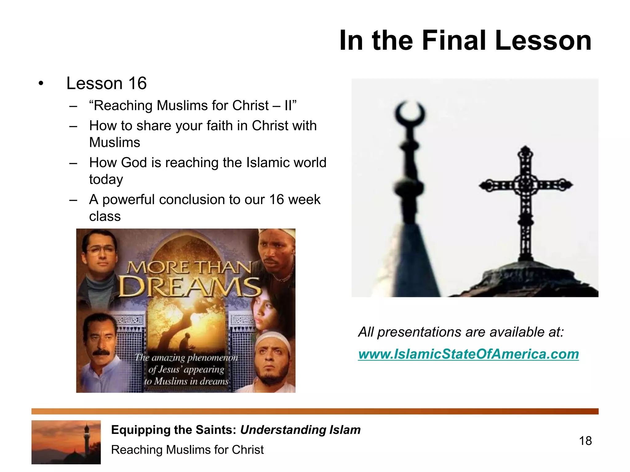 Lesson 14 Reaching Muslims for Christ | PPTX