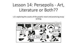 Lesson 14 the essay | PPTX | Comics and Graphic Novels | Books and ...