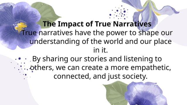 LESSON 14 - True Narratives and How to Write them.pptx