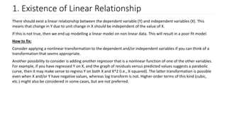 Assumptions of Linear Regression - Machine Learning | PDF