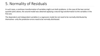 Assumptions of Linear Regression - Machine Learning | PDF