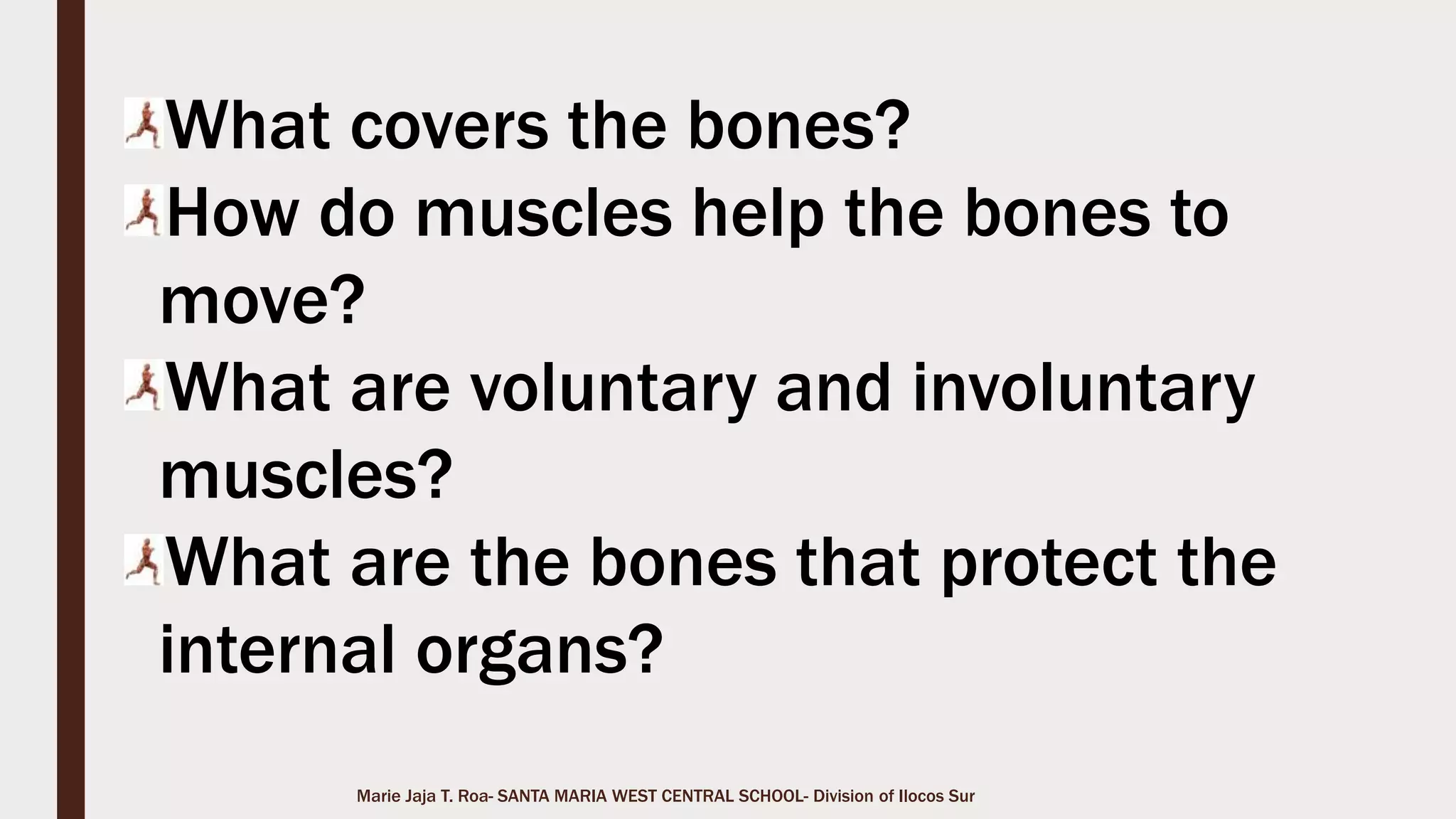 Lesson 14 Bones and Muscles | PPTX