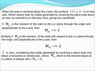 Lesson 14 centroid of volume | PPT