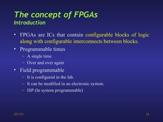 Lesson 14 Electronic design with FPGAs (Lecture 7).ppt