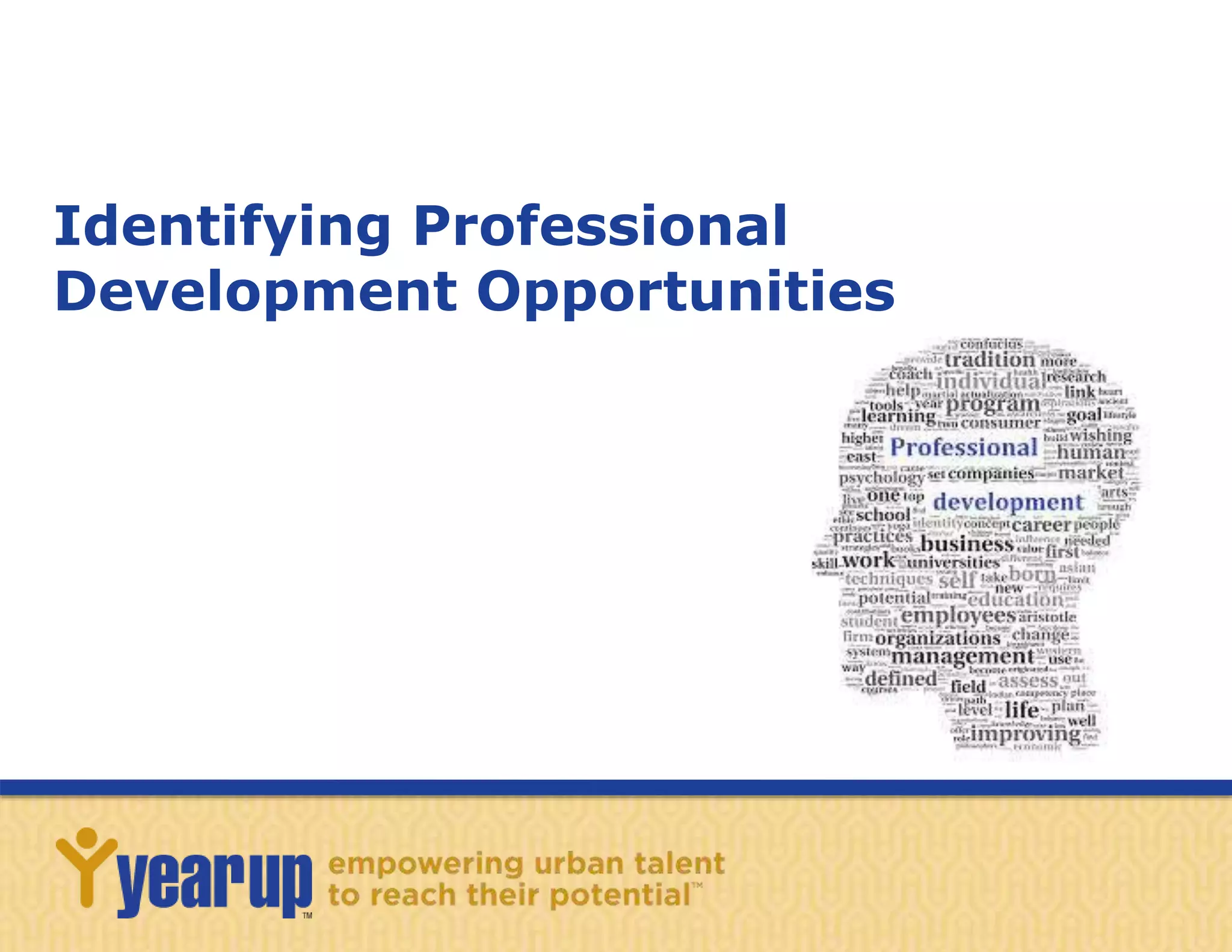 Lesson 14 identifying professional development opportunities | PPTX