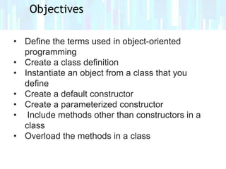 Lesson 13 object and class | PPT