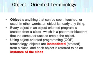 Lesson 13 object and class | PPT