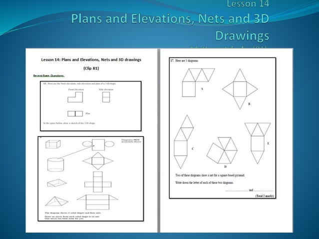 Plans Elevations and Nets | PPT