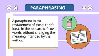 Lesson 14 Quoting, Paraphrasing and Summarizing.pptx