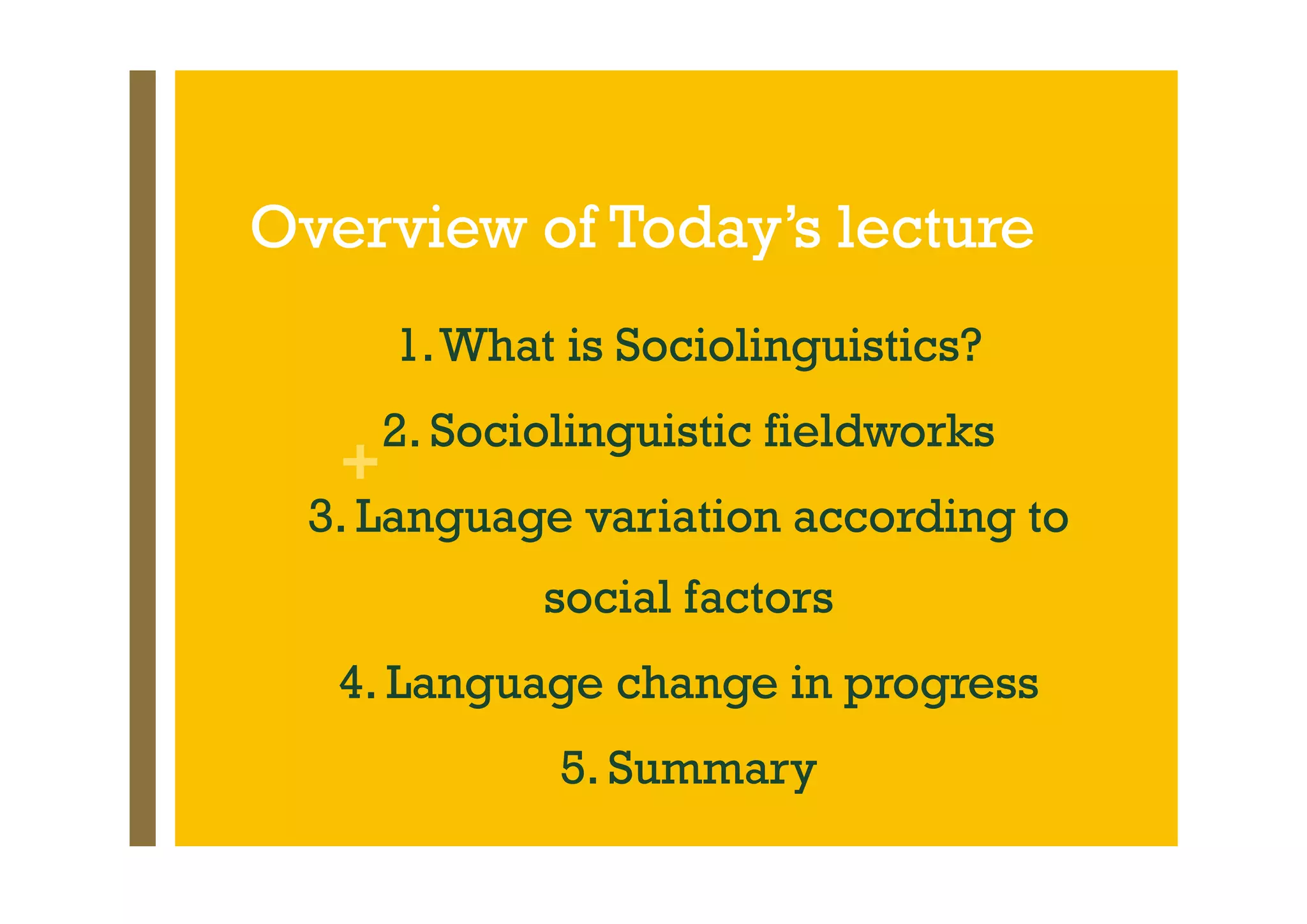 sociolinguistics | PDF