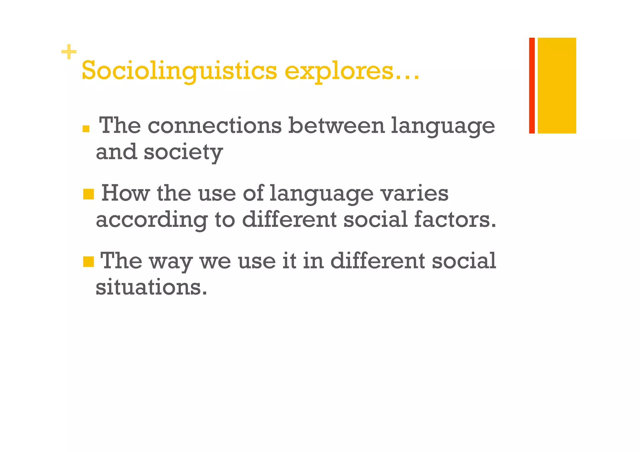sociolinguistics | PDF