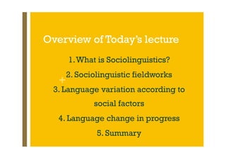sociolinguistics | PDF
