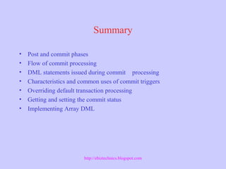 Oracle Forms : Transnational Triggers | PPT