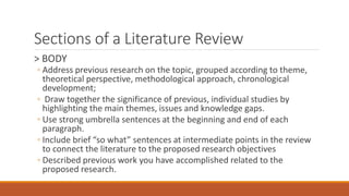 Lesson 14 writing coherent review of literature | PPTX