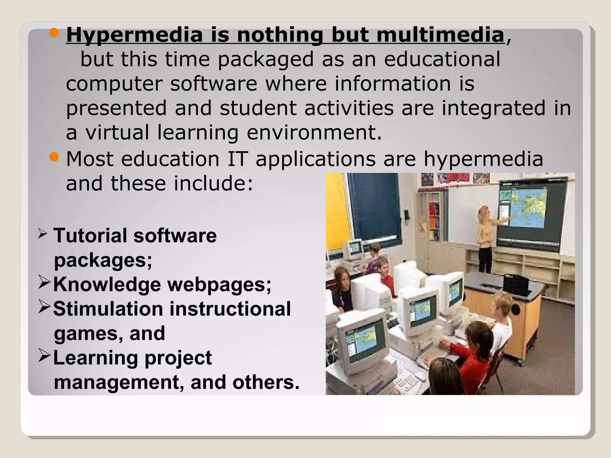 Lesson 15 THE UNDERSTANDING HYPERMEDIA | PPT