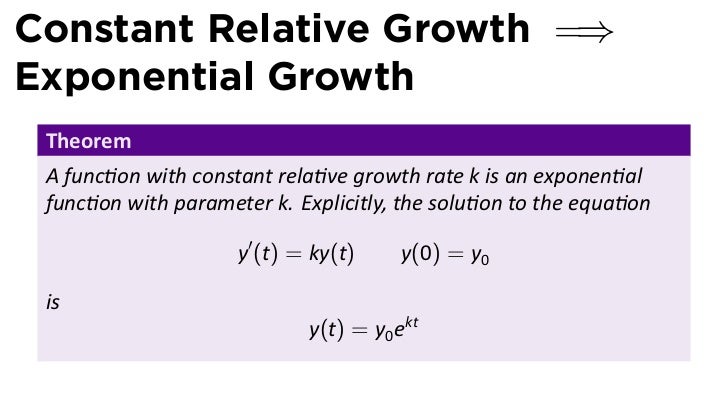 Lesson 15: Exponential Growth and Decay (slides)