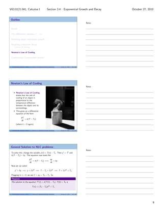 Lesson 15: Exponential Growth and Decay (Section 041 handout) | PDF