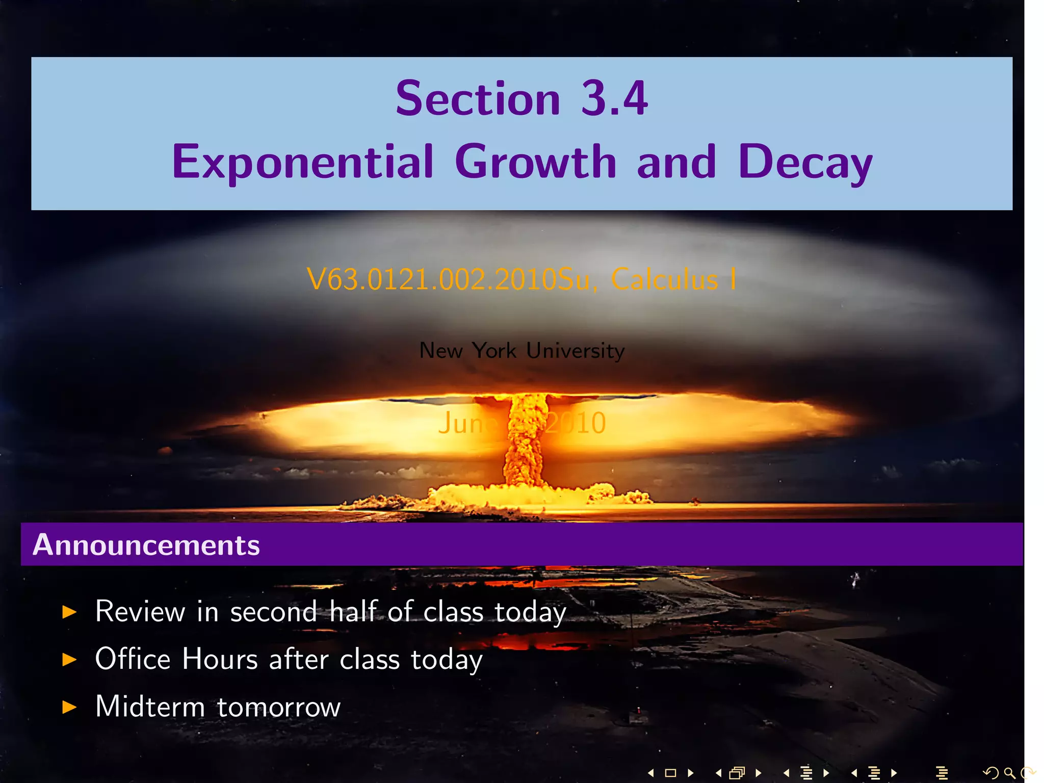 Lesson 15: Exponential Growth and Decay | PDF | Physics | Science