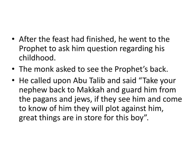Lesson 15 - first journey to syria, monk buhaira and the pact of ...