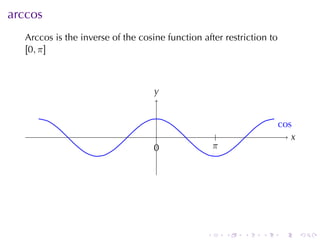 Lesson 15: Inverse Trigonometric Functions | PDF