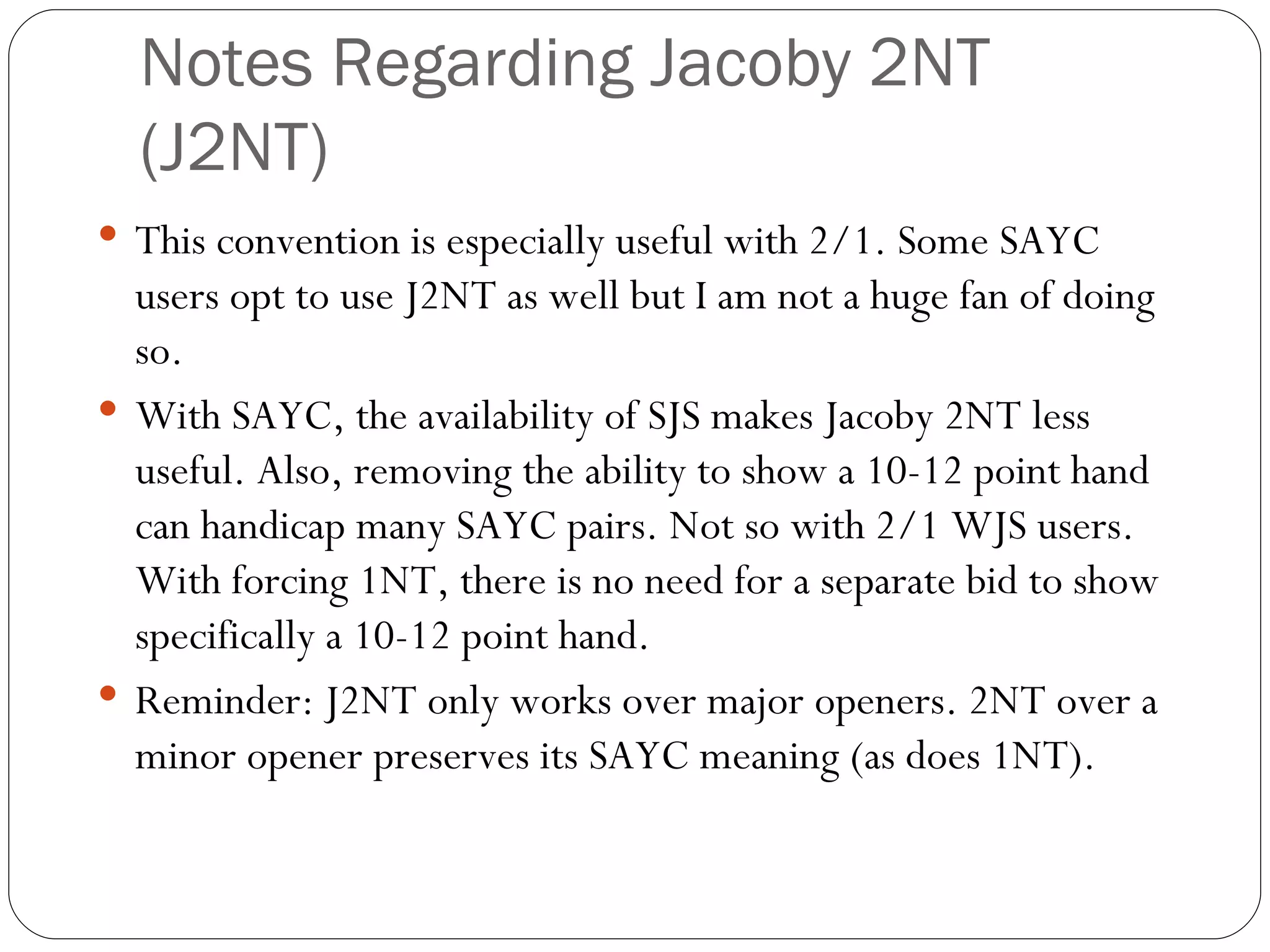 Lesson 15 The Basics And The Premise Of 2 Over 1 | PPT