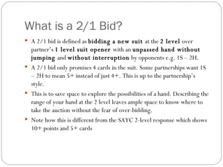 Lesson 15 The Basics And The Premise Of 2 Over 1 | PPT