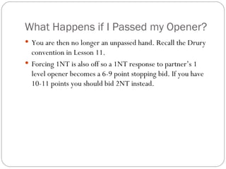 Lesson 15 The Basics And The Premise Of 2 Over 1 | PPT