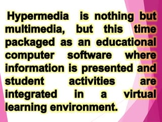 Lesson 15 understanding hypermedia | PPT
