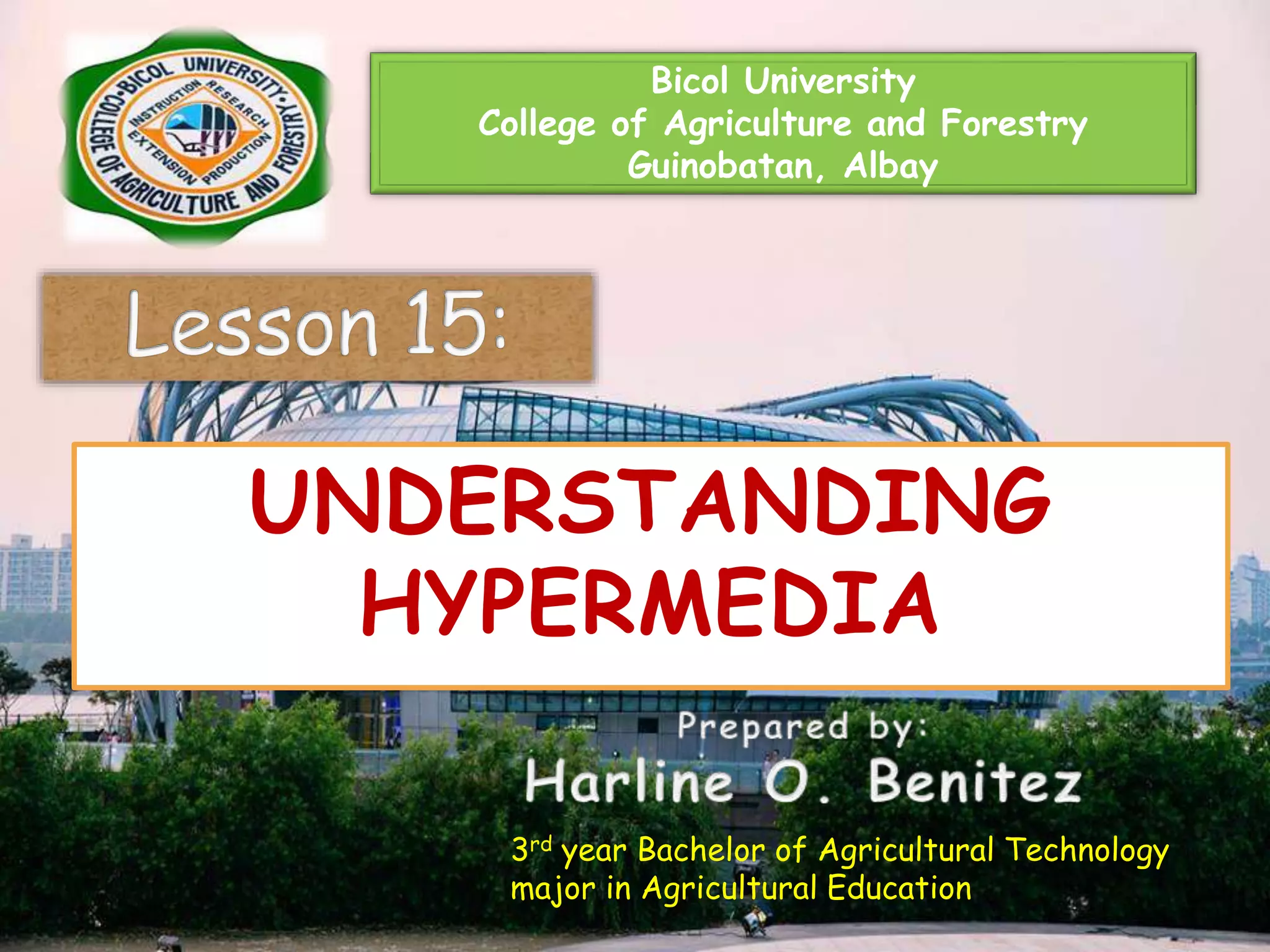 educational technology 2 Lesson 15 understanding hypermedia | PPTX ...