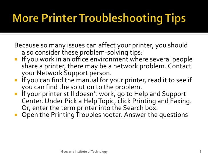 Lesson 15 Using A Printer
