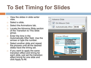 Lesson 15 using transitions | PPTX
