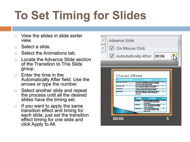 Lesson 15 using transitions | PPT