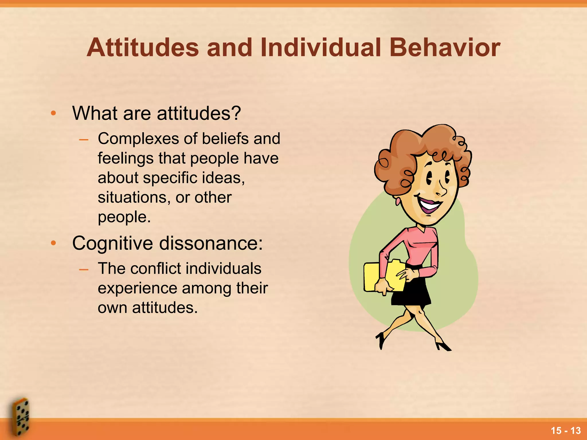 Lesson 15 Basic Elements of Individual Behavior in Organization | PPT ...