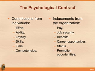 Lesson 15 Basic Elements of Individual Behavior in Organization | PPT