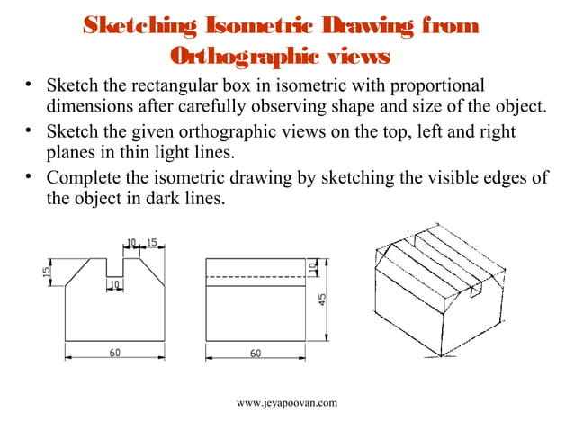 Lesson 15 Freehand sketching - Orthographic projections - Part II | PPT ...