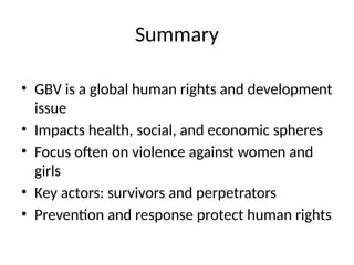 GENDER_BASED VIOLENCE POWERPOINT PRESENTATION | PPTX