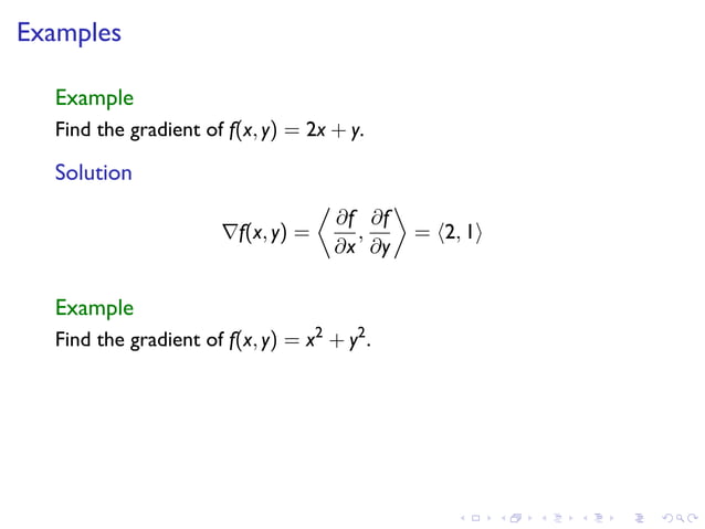 Lesson 15: Gradients and level curves | PPT