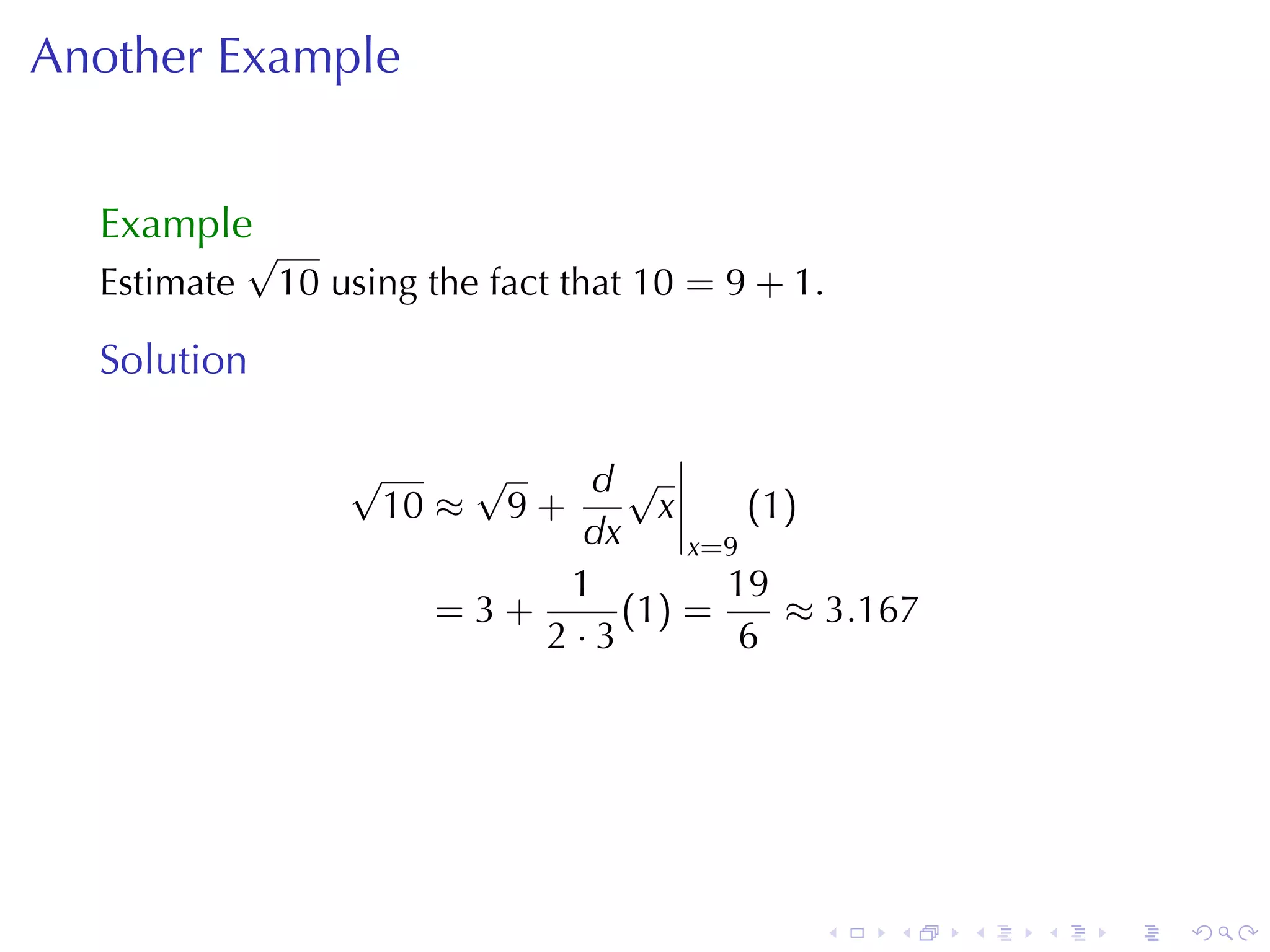 Lesson 15 Linear Approximation And Differentials Pdf