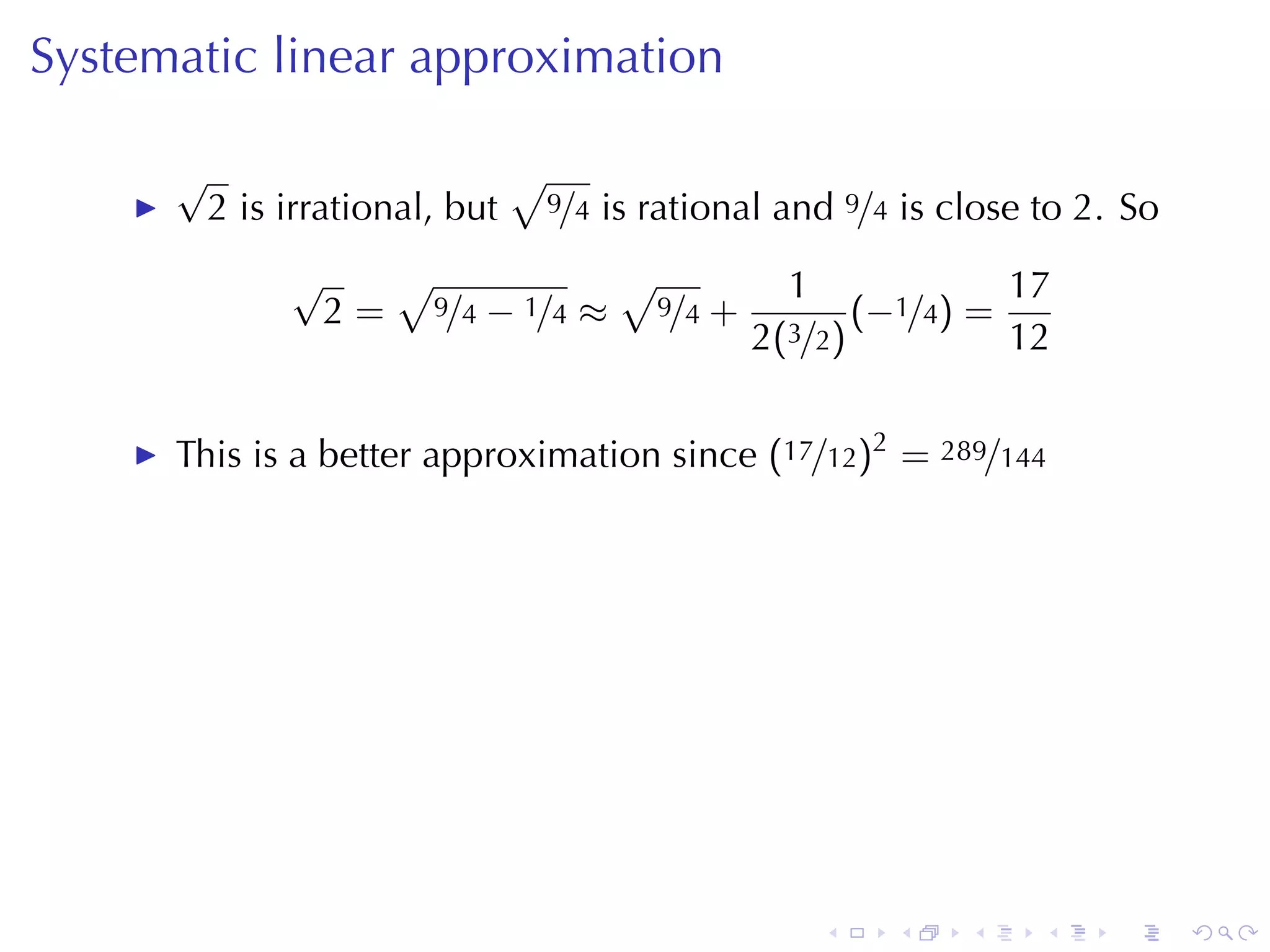 Lesson 15: Linear Approximation And Differentials | Ppt