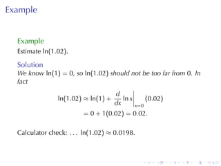 Lesson 15: Linear Approximation and Differentials | PDF