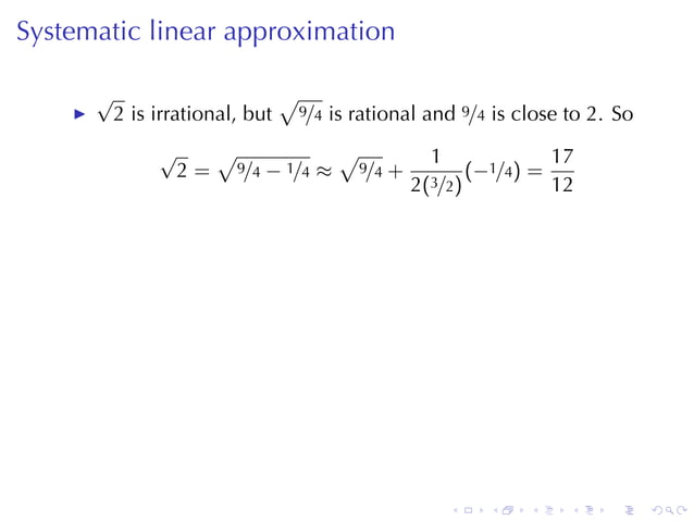 Lesson 15: Linear Approximation and Differentials | PPT