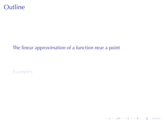 Lesson 15: Linear Approximation and Differentials | PDF