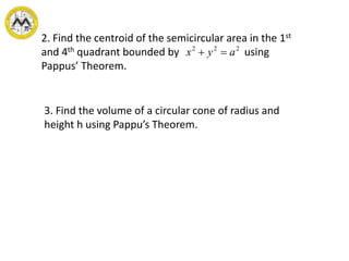 Lesson 15 pappus theorem | PPTX
