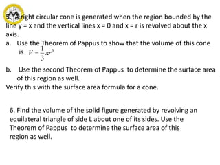 Lesson 15 pappus theorem | PPTX