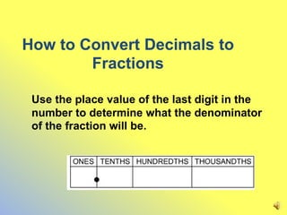 Lesson 15 - Fractions to Decimals - Rounding Repeaters - Decimals to ...