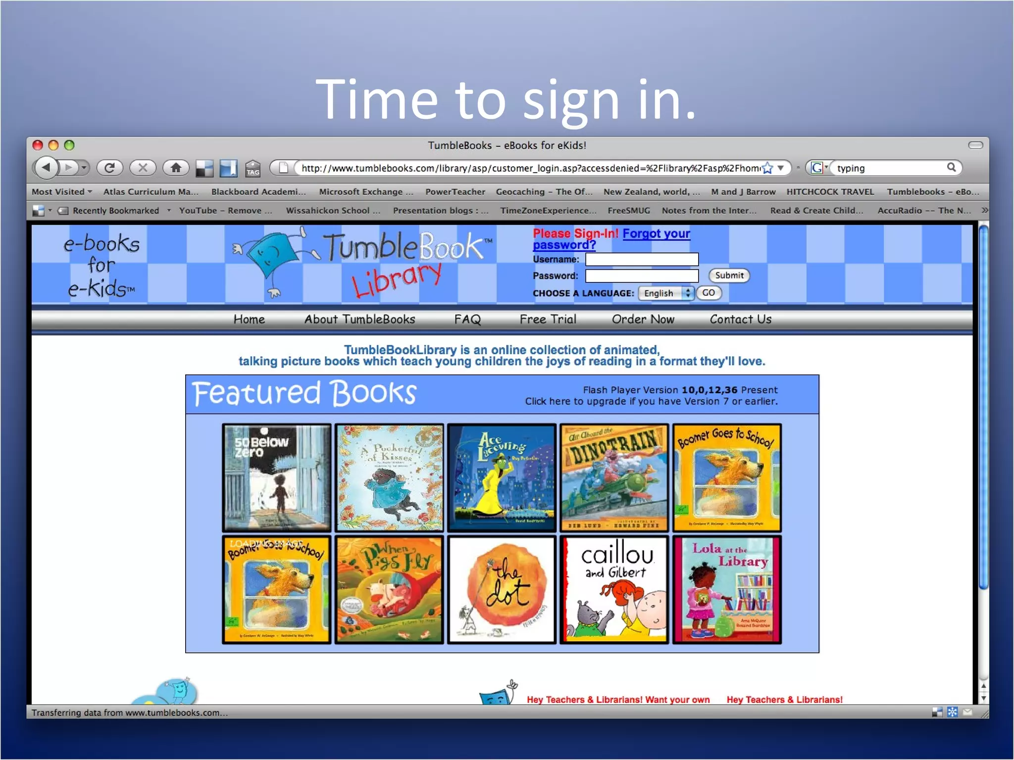Lesson 15 Tumblebook | PPT