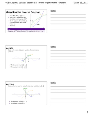 Lesson 16: Inverse Trigonometric Functions (handout) | PDF