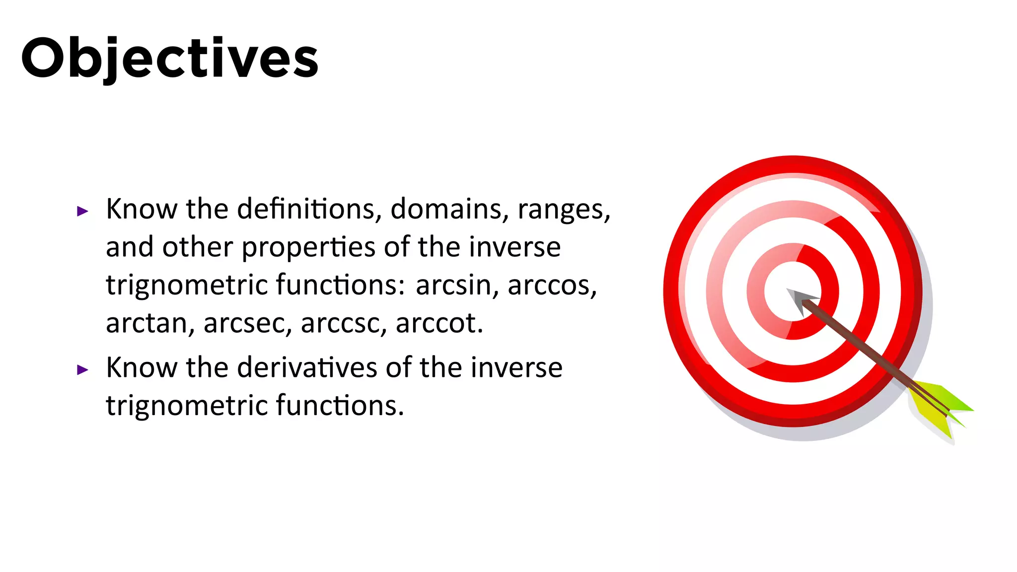 Lesson 16: Inverse Trigonometric Functions (slides) | PPT